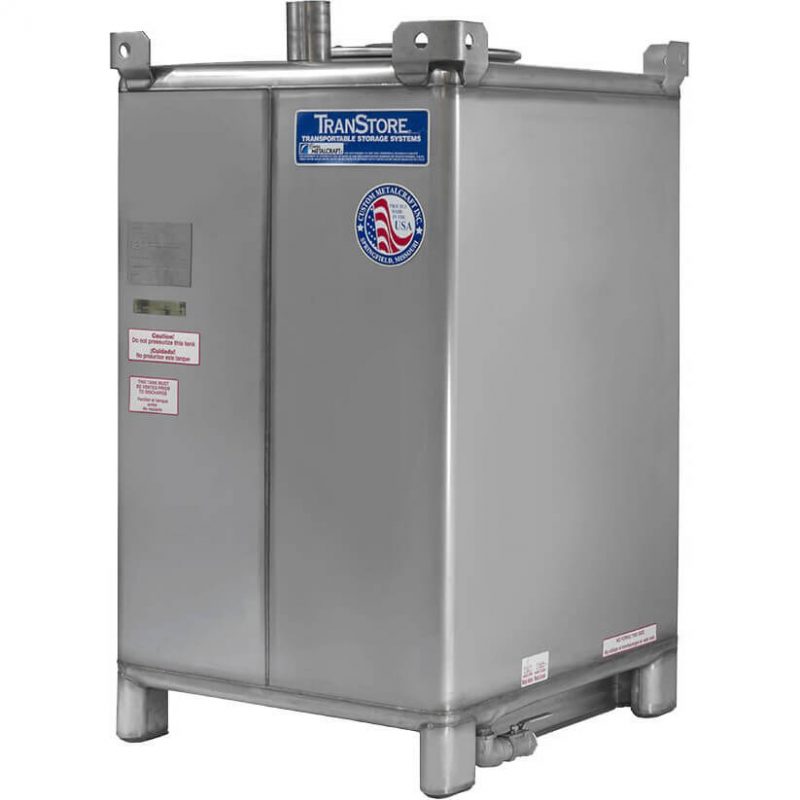 450 Gallon Stainless Steel IBC Tote - GCHI 450 Gallon Stainless Steel IBC Tote - GCHI